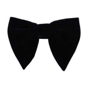 levao lovacely men's velvet vintage bow tie tuxedo big bowtie rb006 j black