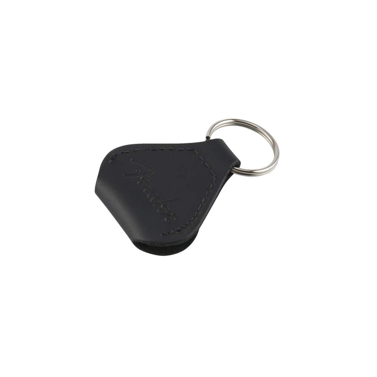 Fender Leather Pick Holder Keychain, Black