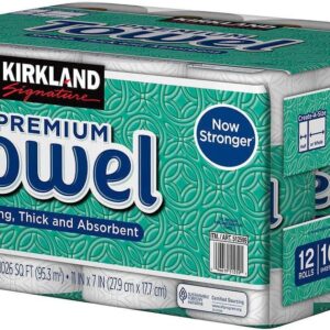 Kirkland Signature Premium Big Roll Paper Towels 12-roll, 160 Sheets Per Roll