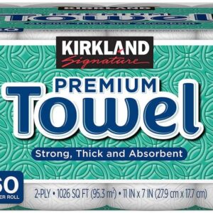 Kirkland Signature Premium Big Roll Paper Towels 12-roll, 160 Sheets Per Roll