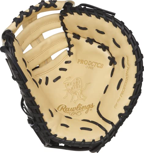 Rawlings | HEART OF THE HIDE Baseball First Base Glove | Traditional Break-In | 13" | Single Post - Double I Bar Web | Right Hand Throw