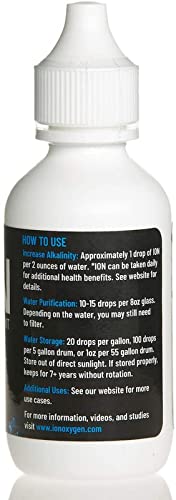 Ion Alkaline Water Drops PH Booster & Water Treatment Drops | All Natural Ingredients