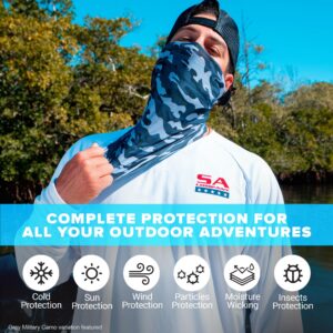 S A Company 5-Pack UV Face Shield | UV 30+ Multipurpose Neck Gaiter Balaclava for Adults