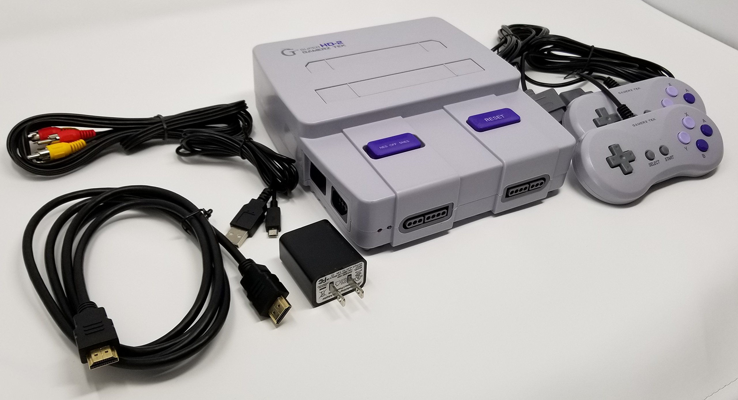 Super HD-2 compatible with Super NES and NES games (HDMI Output, No Games Included)