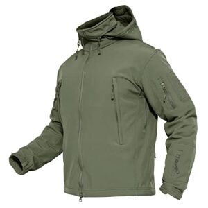 magcomsen mens waterproof jacket tactical jacekt military jacket rain jacket winter jacket mens coat winter coats for men army green