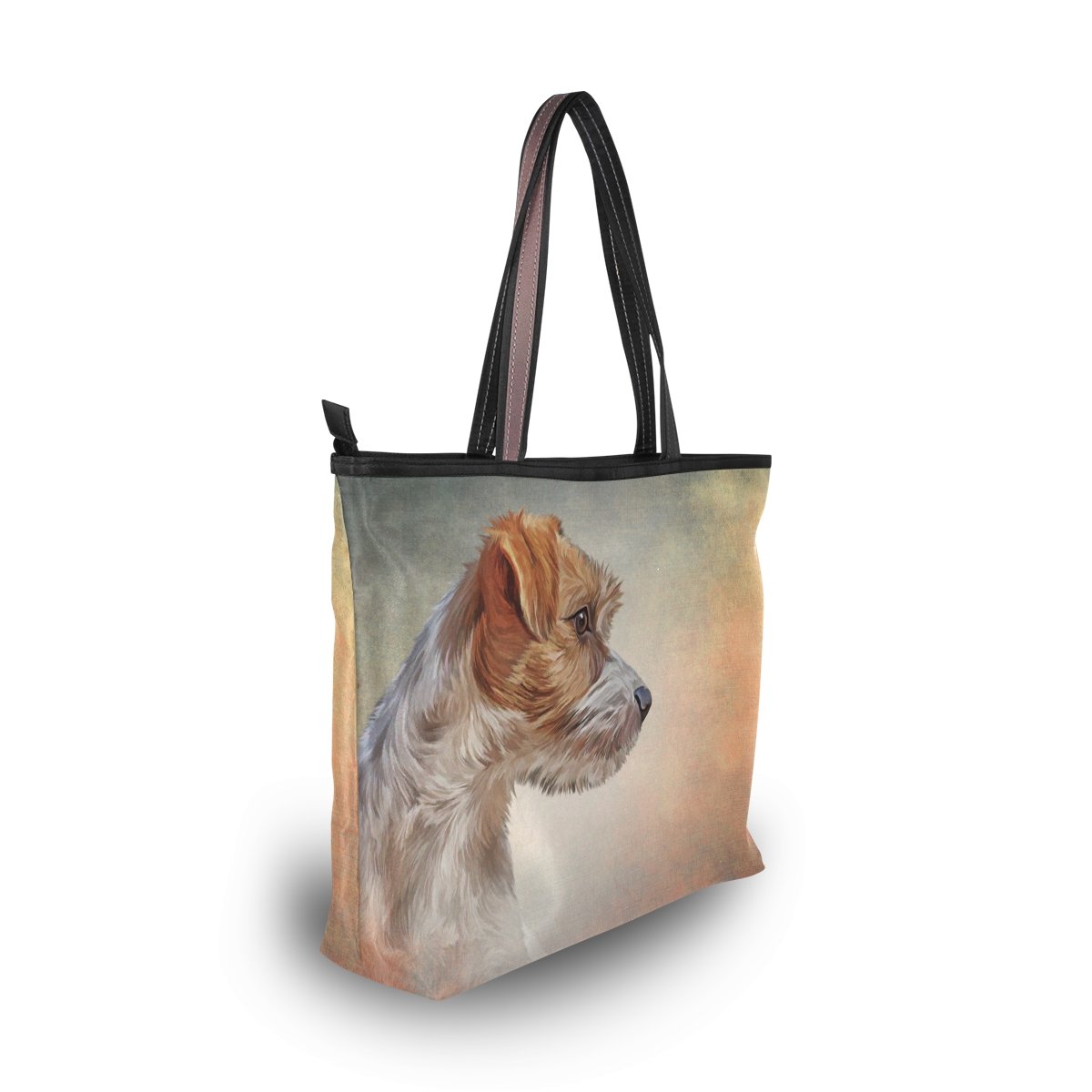 My Daily Women Tote Shoulder Bag Jack Russell Terrier Dog Handbag Large