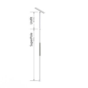 Healthcraft Products Uni-Fit Extender: Floor-to-Ceiling Vertical Support Pole Height Extender