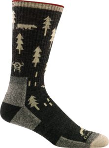 darn tough men's abc boot hke/trek sock (style 1964) - black, large