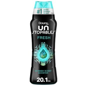 downy unstopables laundry scent booster beads for washer, fresh scent, 20.1 oz