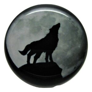 Pierced Republic Wolf Howling at The Moon Ear Plugs - Acrylic - Screw-On - New *Pair* - 8 Sizes (2 Gauge (6mm))