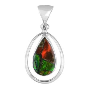 Starborn Ammolite Sterling Silver Pendant