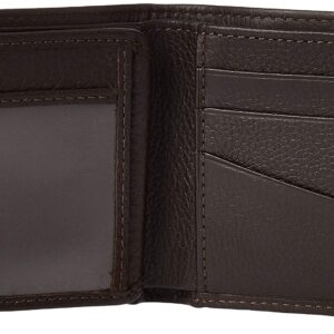 Fossil Men's Wilder Leather Bifold Wallet, Dark Brown