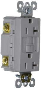 legrand radiant 2097gryccd12 20 amp gfci self test decorator duplex outlet, gray (1 count)