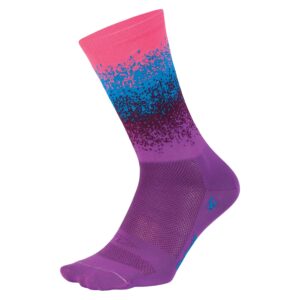 defeet airtompbp201 barnstormer ombre socks, medium, pink/blue/purple