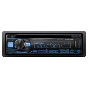 alpine cde-172bt single din in dash bluetooth cd player radio receiver +free mobile bracket, tweeter tw600,absolute usa electrical tape bt1700