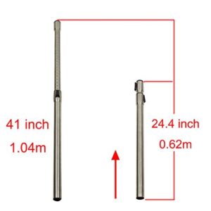 EZ SPARES Telescope Metal Tube Stainless Replacement for Miele Vacuums 35mm 1.375" Extension Wand Central Vacuum Cleaner Attachment