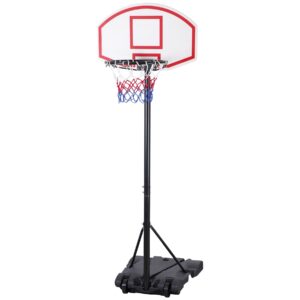 kids portable 5.4-7 ft height adjustable basketball hoop stand, 28 inch backboard, basketball goals indoor/outdoor