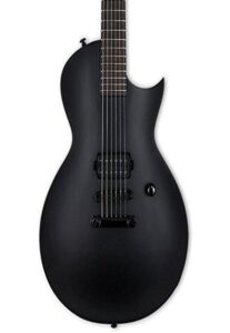 esp ltd ec-black metal electric guitar, black satin