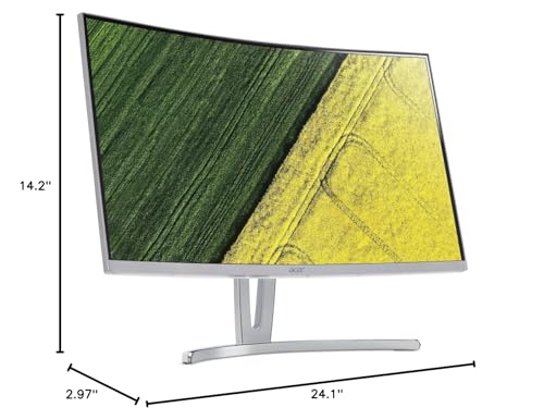 Acer ED273 wmidx 27" Full HD (1920 x 1080) Curved 1800R VA Monitor with AMD FREESYNC Technology - 4ms | 75Hz Refresh Rate | HDMI, DVI & VGA port