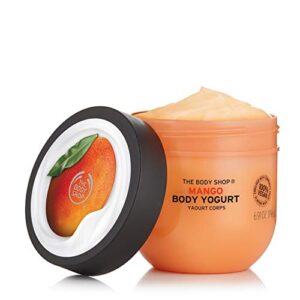 the body shop mango body yogurt, 48hr moisturizer, 100% vegan, 6.91 fl oz