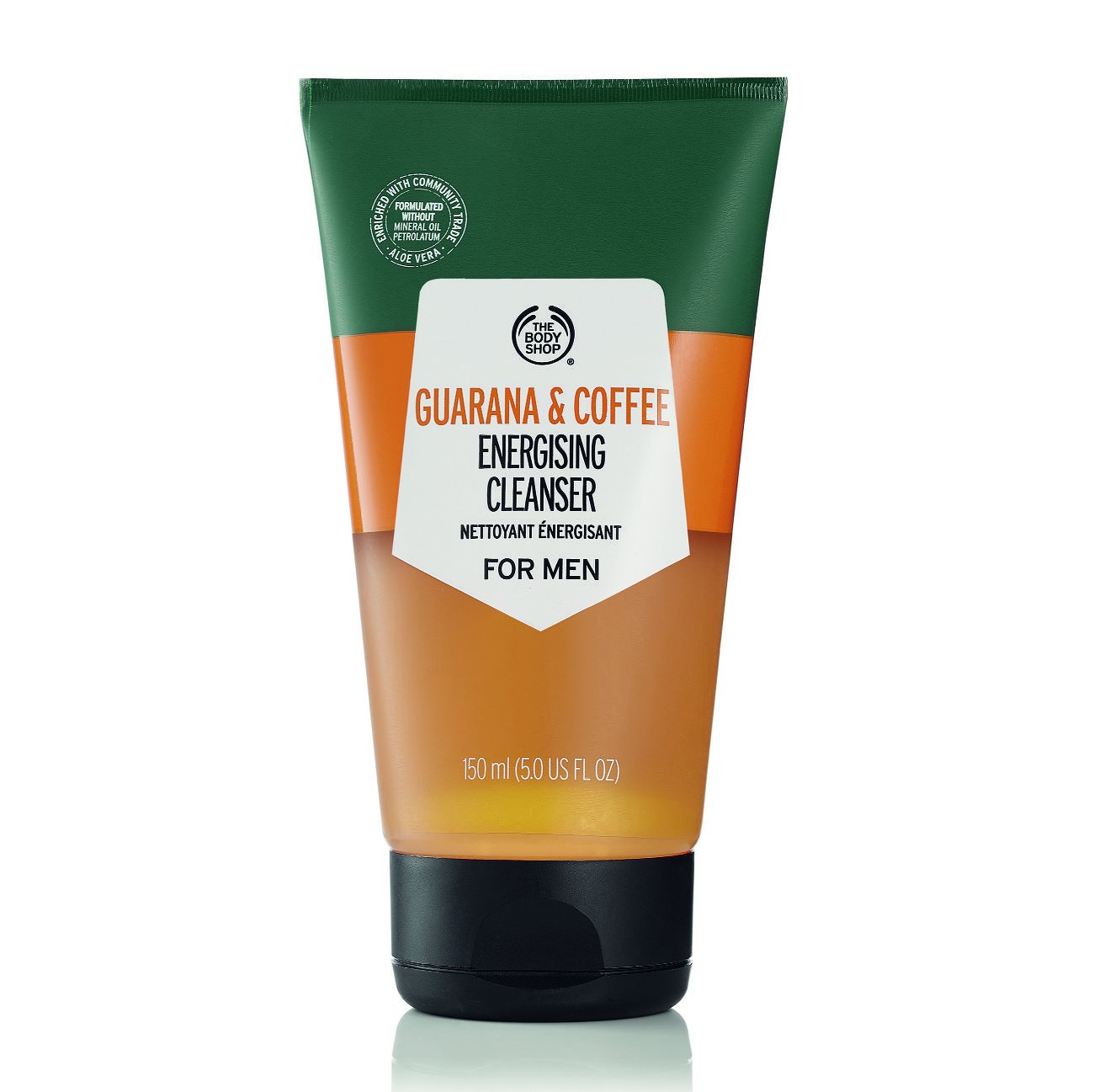 The Body Shop Guarana and Coffee Energizing Cleanser For Men, 5 Fl Oz (Vegan)