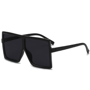 grfisia square oversized sunglasses for women men flat top fashion shades