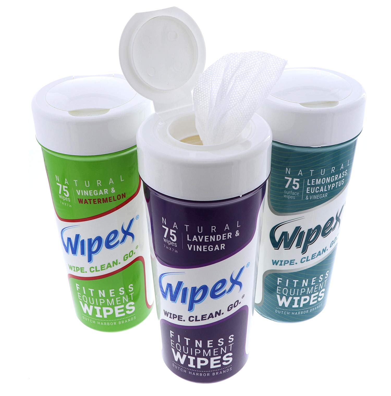 Wipex Gym Equipment Cleaner Gym Wipes - 75ct Yoga Mat Wipes & Workout Equipment Cleaner Wipes for Personal Use - Fitness Equipment, MMA Gear, Pilates, Spas, Gyms, Peloton Bikes, Watermelon Scent