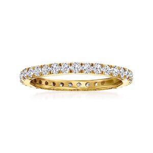 ross-simons 1.00 ct. t.w. diamond eternity band in 14kt yellow gold. size 7