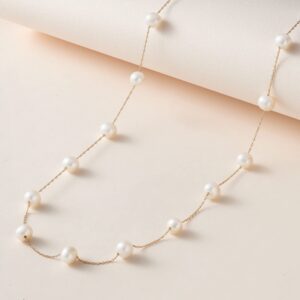 Ross-Simons 6-6.5mm Cultured Pearl Station Necklace