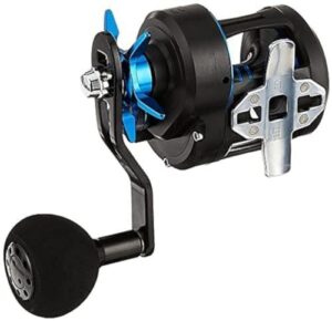 daiwa saltist20h saltist star drag saltwater casting reel, size 20, 6.4: 1 gear ratio, 5 bearings, 39.50" retrieve rate, right hand black