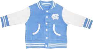 creative knitwear university of north carolina tar heels varsity jacket