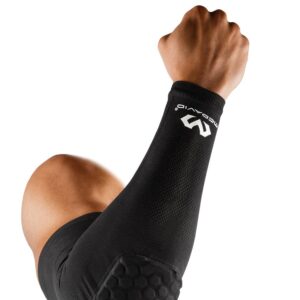 McDavid Elbow and Arm Compression Sleeve with HEX padding. For Basketball, Football, Baseball and more. Knit Airflow and UV Protection