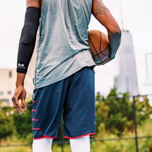 McDavid Elbow and Arm Compression Sleeve with HEX padding. For Basketball, Football, Baseball and more. Knit Airflow and UV Protection