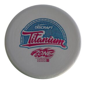 discraft titanium zone putt and approach golf disc [colors may vary] - 173-174g