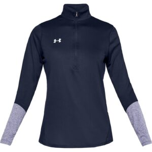 under armour women's ua locker ½ zip large navy