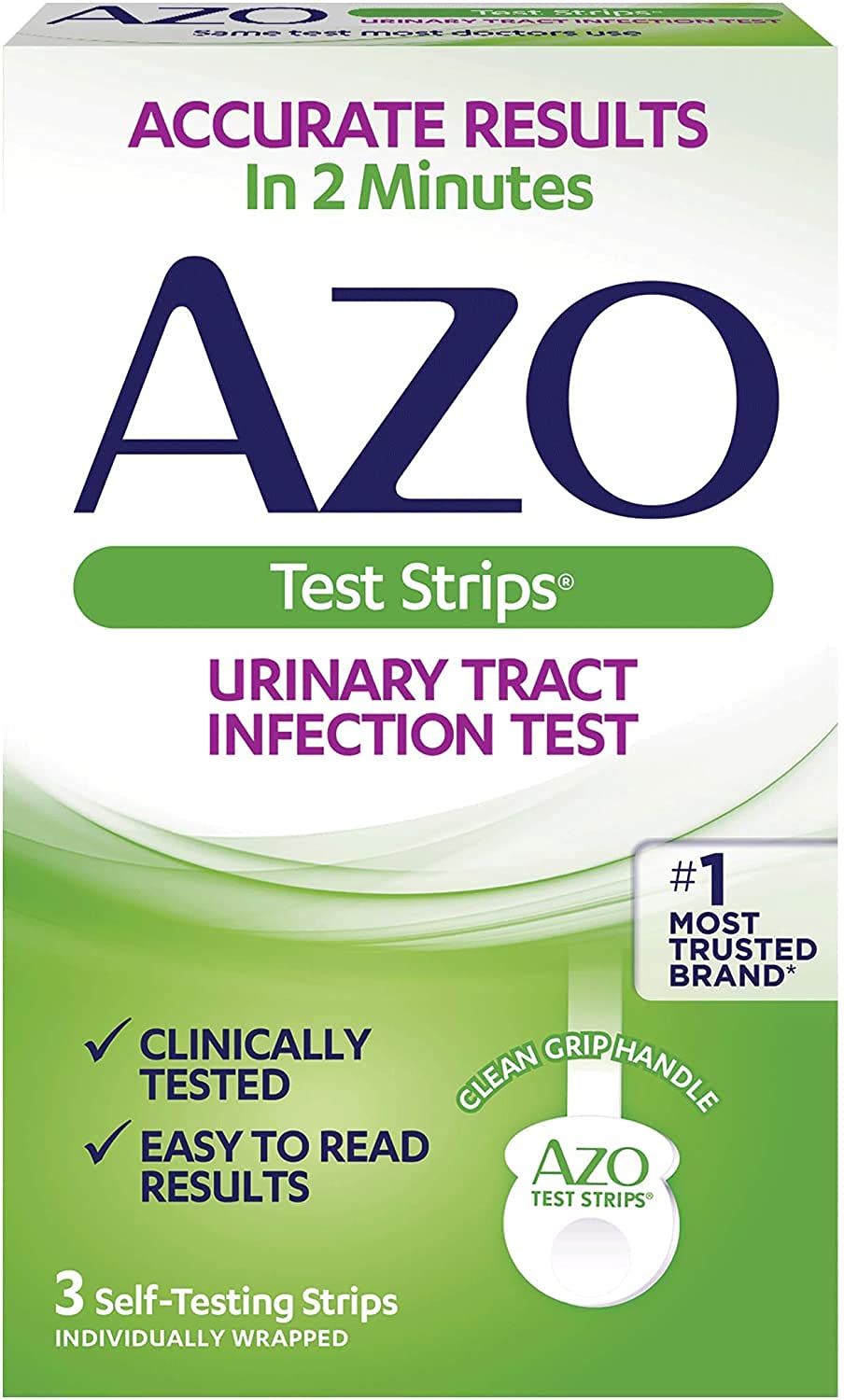 AZO UTI Pain Relief Bundle – AZO UTI Test Strips 3ct, AZO Urinary Pain Relief 24ct, AZO Cranberry Supplement 100ct