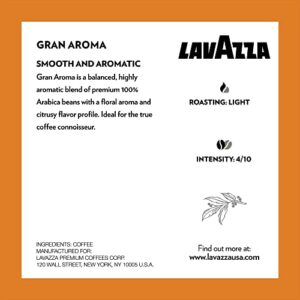 Lavazza Gran Aroma Single-Serve Coffee K-Cup® Pods for Keurig Brewer, Medium roast , 16-Count Box