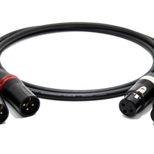 enoaudio Mogami 2534 Quad Pair (L,R) Cable | Neutrik XLR Female - XLR Male | HiFi - 16.40 ft / 5.0 m