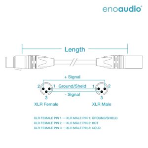 enoaudio Mogami 2534 Quad Pair (L,R) Cable | Neutrik XLR Female - XLR Male | HiFi - 16.40 ft / 5.0 m