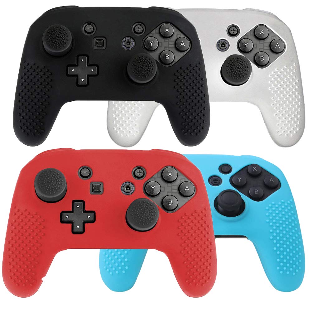 Switch Pro Controller Skin 4 Pack Soft Camouflage Silicone Cover Case Skin for Switch Pro Controller (4 Pack)