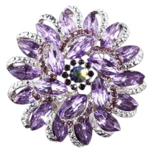 kedybaurio crystal diamond flower brooch pin for women girls brides