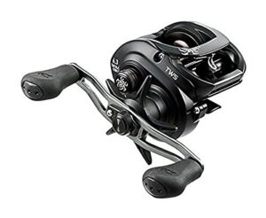 daiwa, tatula casting reel, 150, 6.3:1 gear ratio, 7bb, 1rb bearings, 26.30" retrieve rate, right hand, black