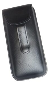 the really cool eye guy semi hard pocket clip eyeglass case regular size (black)