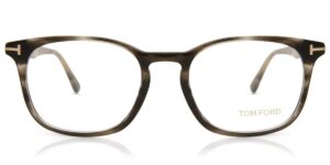 tom ford rectangular eyeglasses tf5505 005 striated gray 52mm ft5505