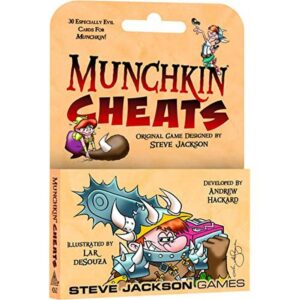 steve jackson games munchkin cheats card game (mini-expansion) | 30 cards | card game for adults, kids, & family | fantasy adventure roleplaying game | ages 10+ | 3-6 players | avg play time 120 min