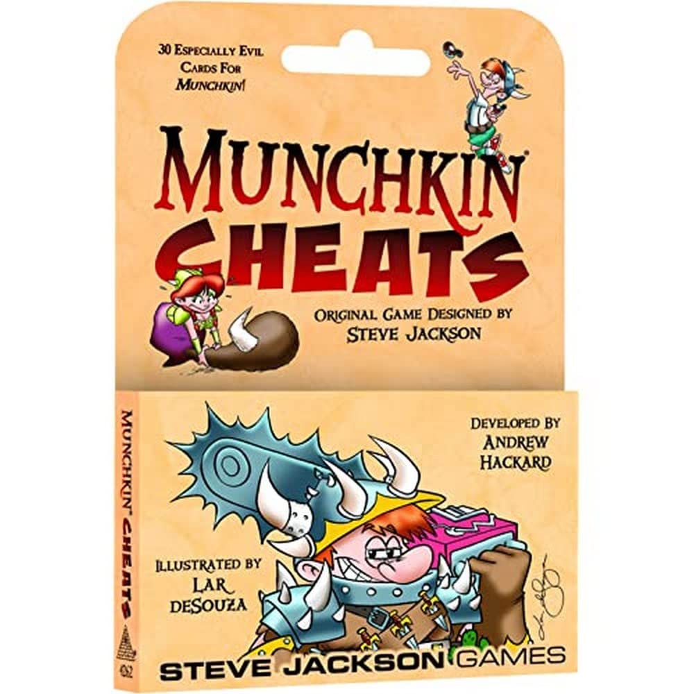 Steve Jackson Games Munchkin Cheats Card Game (Mini-Expansion) | 30 Cards | Card Game for Adults, Kids, & Family | Fantasy Adventure Roleplaying Game | Ages 10+ | 3-6 Players | Avg Play Time 120 Min