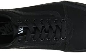 Vans Men's Ward Canvas Sneaker, Black/Black, 15