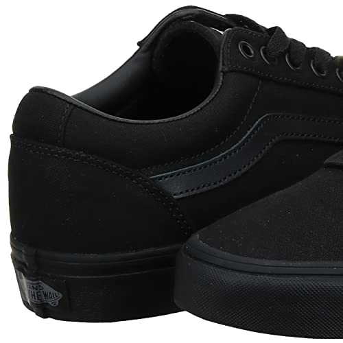 Vans Men's Ward Canvas Sneaker, Black/Black, 15