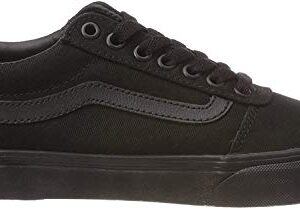 Vans Men's Ward Canvas Sneaker, Black/Black, 15