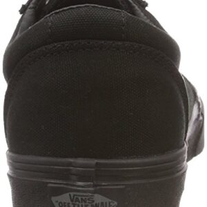 Vans Men's Ward Canvas Sneaker, Black/Black, 15